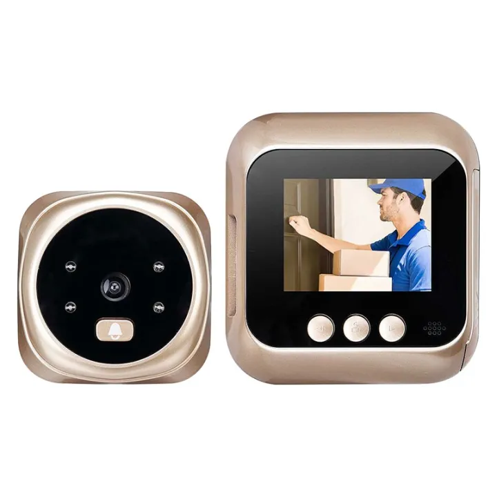 Doorbell Camera 1080P Home Smart Doorbell Security Door Peephole Camera ...