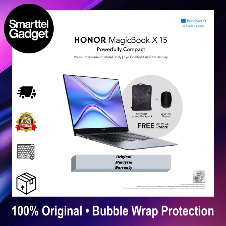 HONOR MAGICBOOK X15 (intel i5-10210U/512GB SSD/ 8GB DDR4/INTEL UHD ...