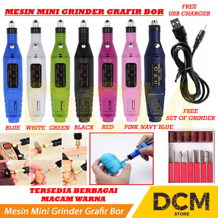 Mesin Mini Grinder Grafir Bor Gerinda Kikir Ukir Gerinda Mini Portable ...