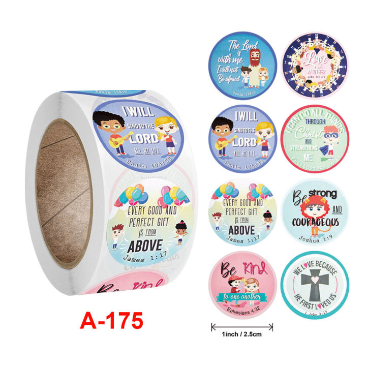 500pcs/roll 2.5cm round shape emoticon toys stickers teacher sticker ...