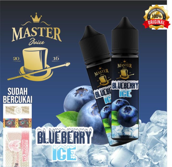 BISA COD PROMO PANDEMI LIQUID60ML MASTER JUICE RASA BLUEBERRY ICE ...