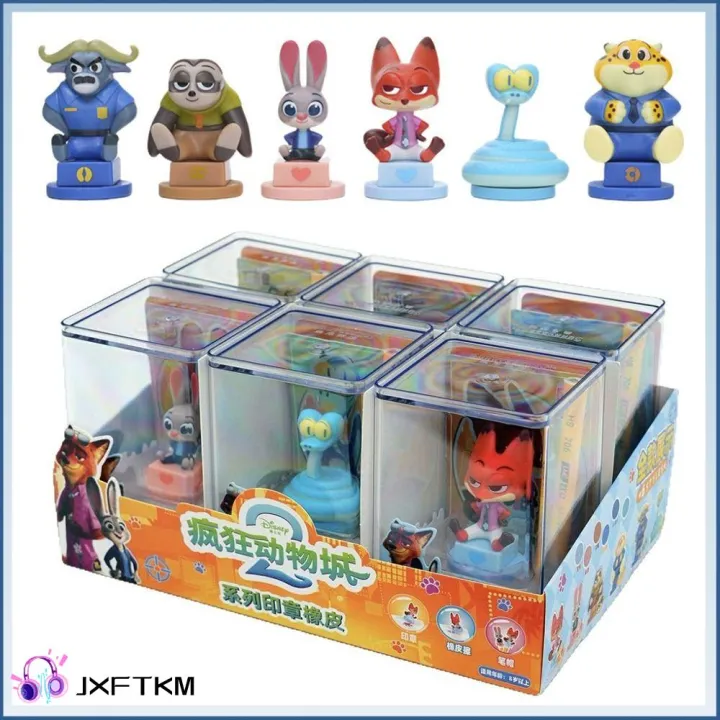 JXFTKM Judy Nickle Zootopia Stamp Eraser Series Cartoon Eraser Mini ...