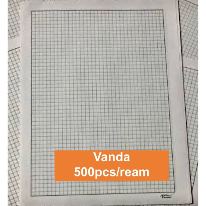 GRAPHING PAPER 8.5 Inches x 11 Inches (SHORT) - VANDA 500pcs/ream ...