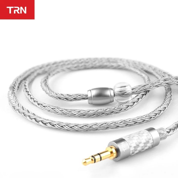 TRN T2 s 16 Core Silver Plated HIFI Upgrade Cable 3.5mm Plug 0.75mm Connector For TRN VX BA5 M10 ...