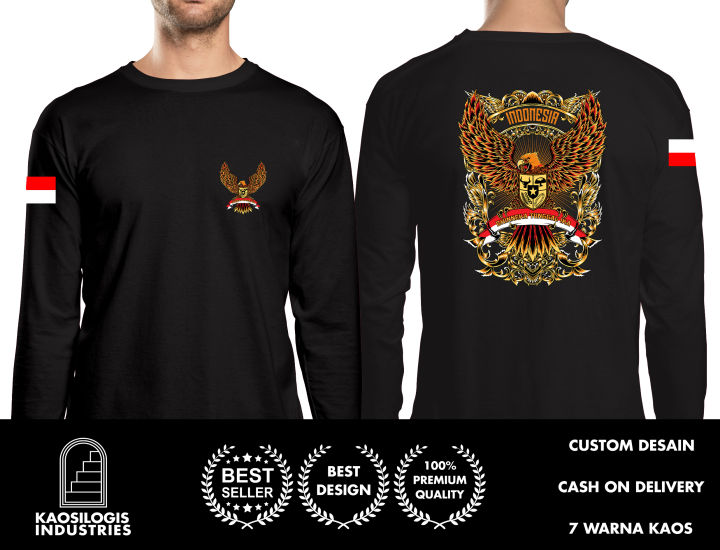 Kaos Lengan Panjang Garuda Simbol Negara Special Edition Hut Ri Ke 78 ...
