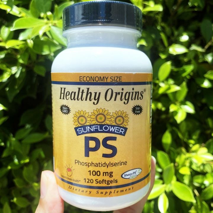 Sunflower PS Phosphatidylserine 100 mg 120 Softgels (Healthy Origins ...