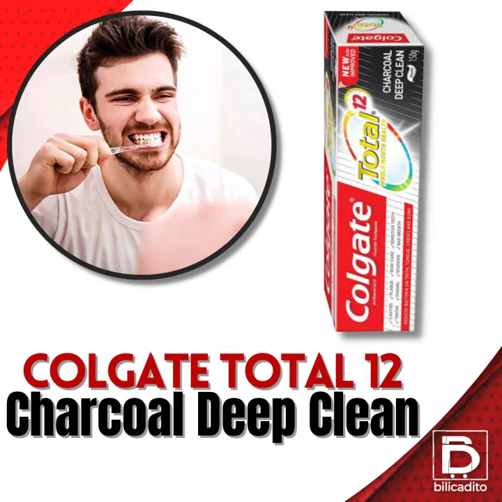 Colgate Total Charcoal Toothpaste 150g - Deep Clean, Whitening, & Oral Health Care for a ...