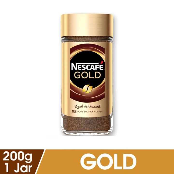 NESCAFE GOLD Original Rich & Smooth Pure Soluble Coffee 200g | Lazada