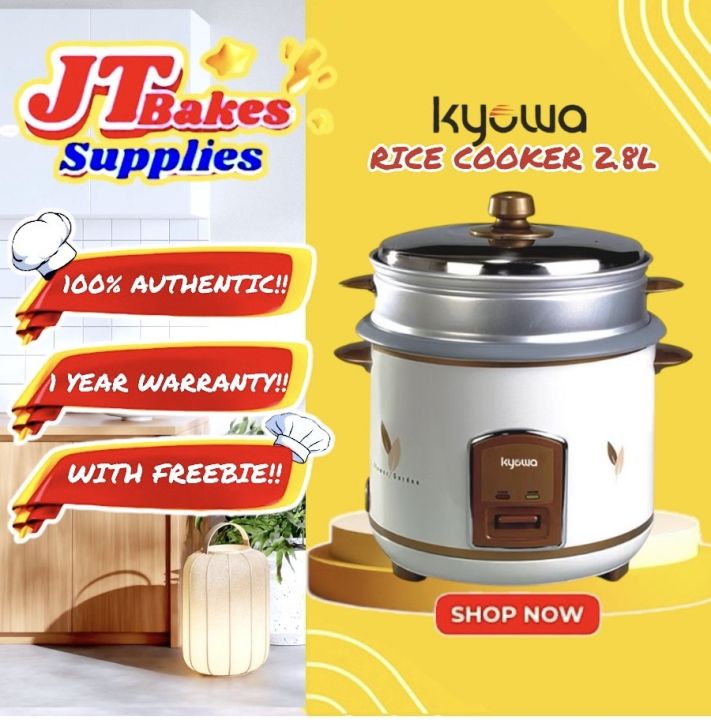 Kyowa Rice Cooker with Steamer 2.8 Liters KW-2026 with Freebie | Lazada PH