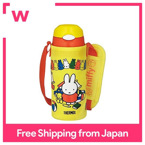 Thermos Vacuum Insulated Straw Bottle 0.4L Miffy Yellow Orange FHL-402FB Y-OR | Lazada Singapore