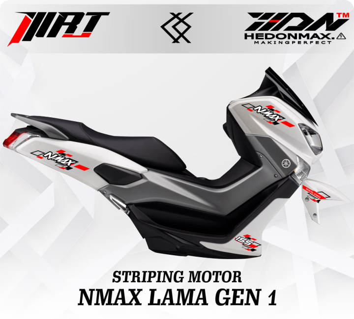 Striping NMAX-Stiker Transparan NMAX Old Simpel Modern (Sudah Terpotong ...