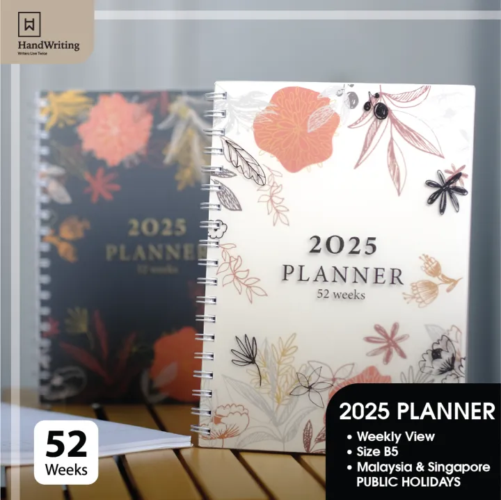 2025 Handwriting B5 Weekly 52 Weeks Planner 2025 with Line Notes ...