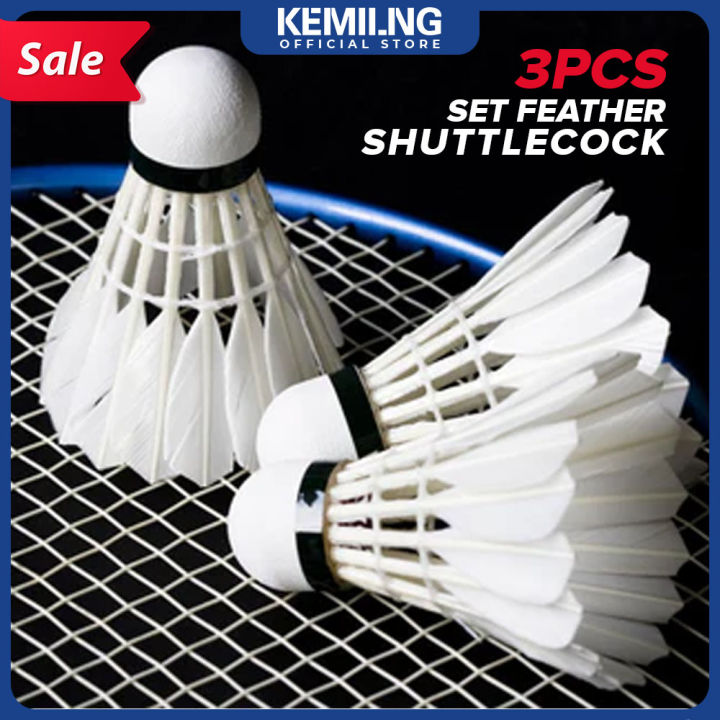 Kemilng 3Pcs Badminton Shuttlecocks Sports Fitness Aerodynamics ...