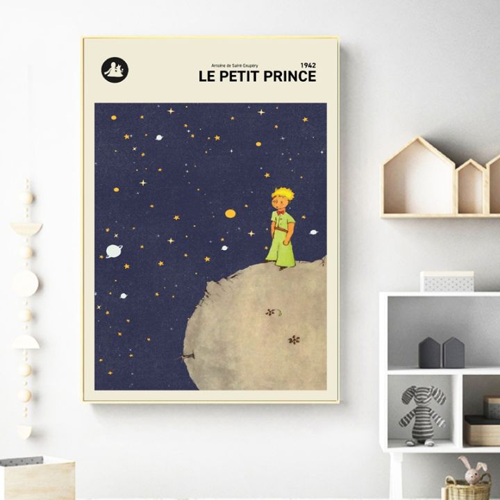 The Little Prince French Version Prints Nursery Wall Art Canvas ...
