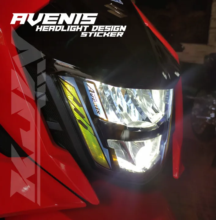 Headlight Decal For Suzuki Avenis 125 Yellow V1Design | Lazada PH
