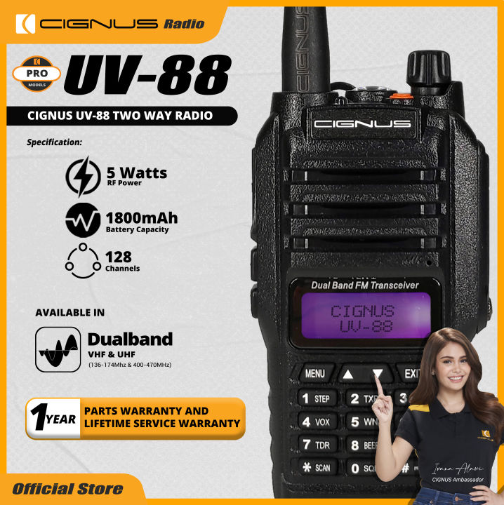 Cignus UV-88 Two Way Radio | Lazada PH