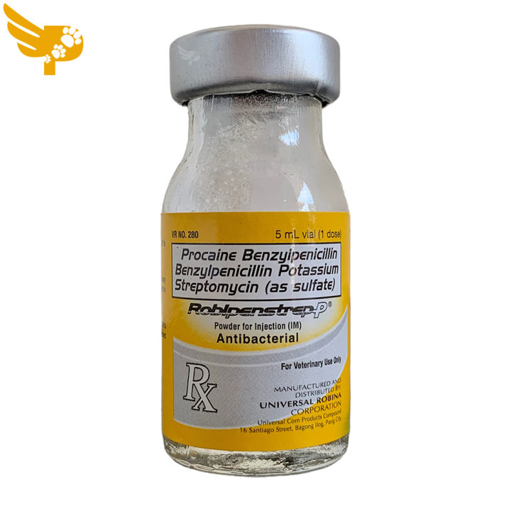 RRobipenstrep Single Dose - sold per 3 vials - 5 mL vial (1 dose ...