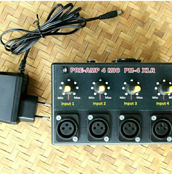 Paralel input mic aktif 4 input mic canon PM-4XLR | Lazada Indonesia
