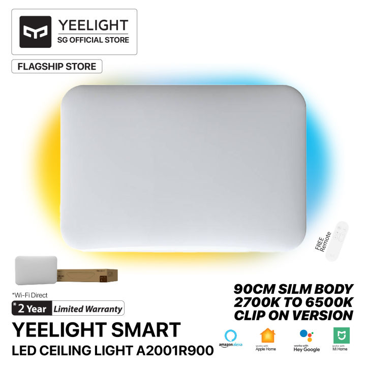 Yeelight Smart Ceiling Light A2001R900, 90 cm works with apple home ...