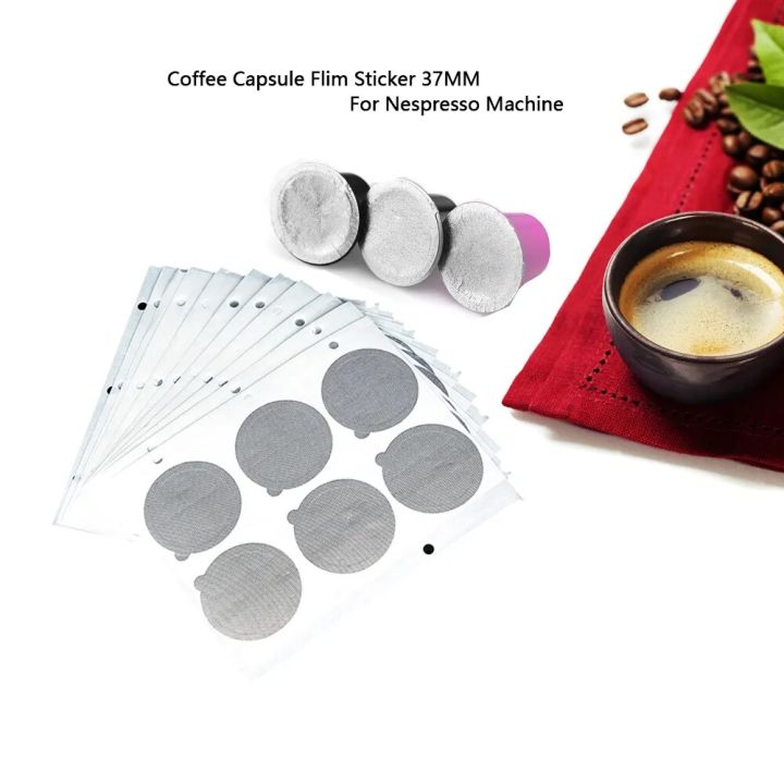 Refillable Nespresso Coffee Capsule Flim Sticker Refilling Stainless ...