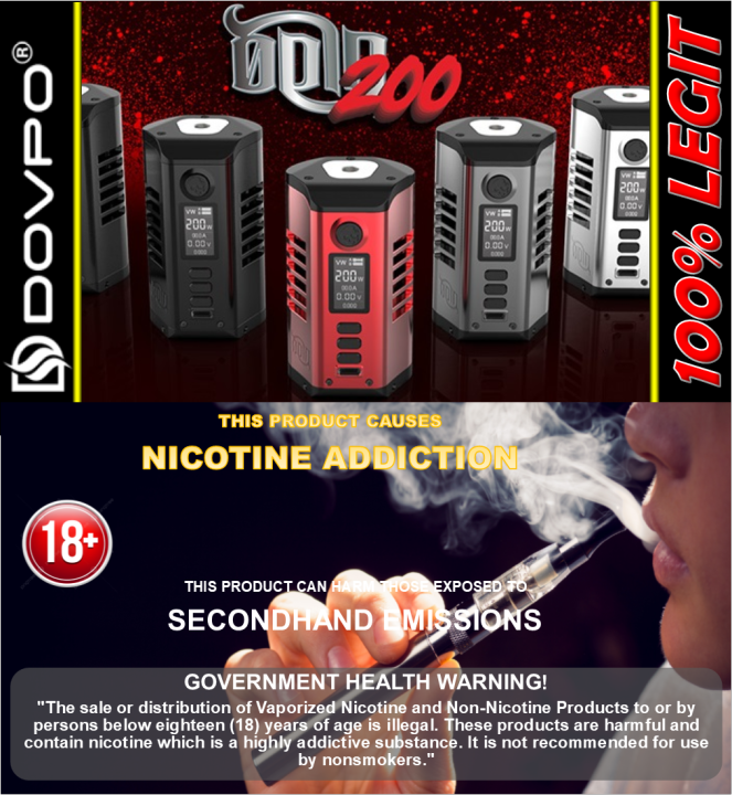 Dovpo Odin 200W Box Mod (dual 21700) | Lazada PH