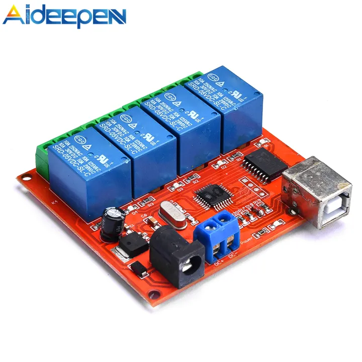 Aideepen USB Computer Control Switch Relay Module 4/8 Channels DC 5V ...