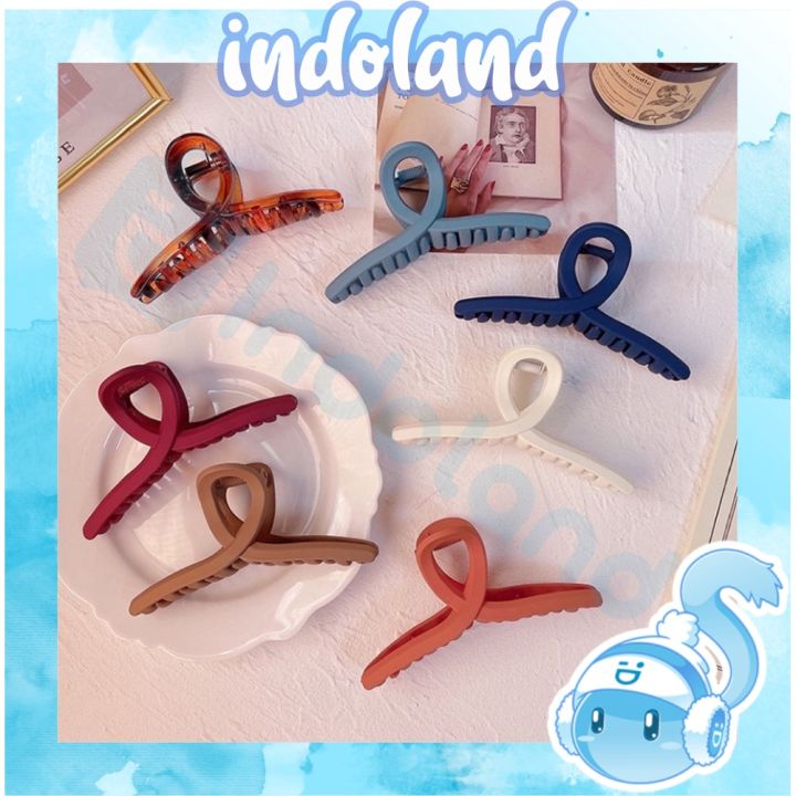 ☀ INDOLAND ☀ R689 , R707 Jedai Silang Bulat / Jedai Rambut Doff / Jepit ...