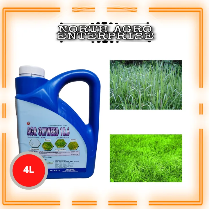 AGR Glyweed 13.6% Racun rumput mati akar (Jenis serap) 4 Liter | Lazada