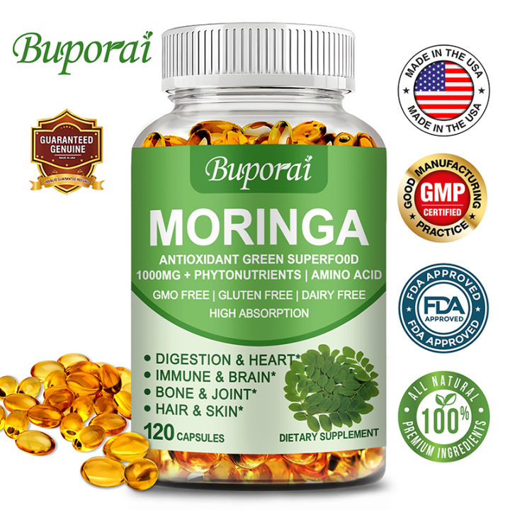 Moringa Capsules - Amazing Food Supplement Moringa (Malunggay) Capsules ...