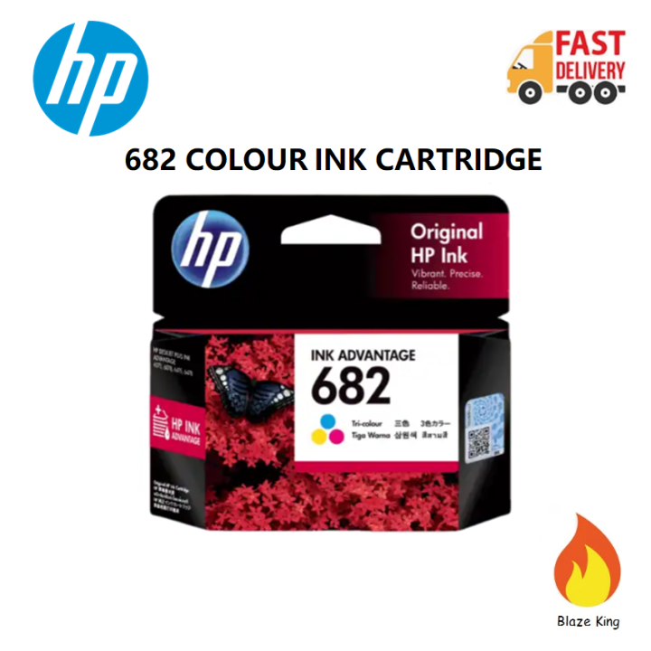Original Box HP 682 Tri-color Ink Advantage Cartridge | Lazada
