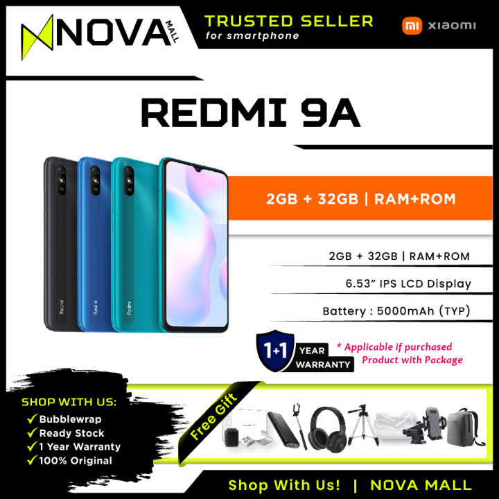 XIAOMI REDMI 9A [2GB RAM 32GB ROM] - Original XIAOMI Malaysia | Lazada