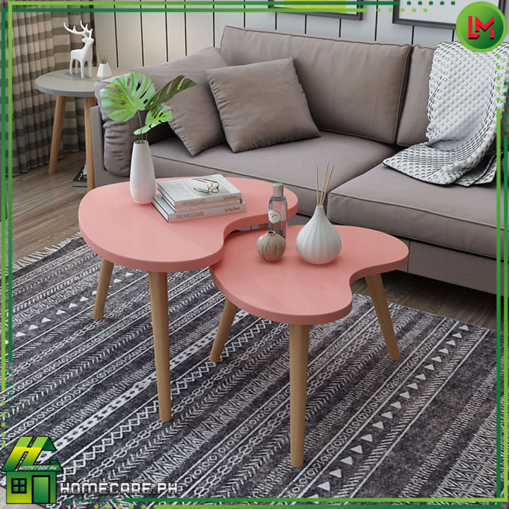 HOMECARE PH. Table For Living Room Wood Colorful Set Coffee Sofa Tea ...