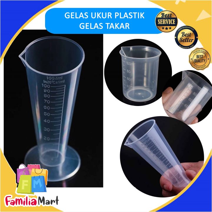 GELAS UKUR PLASTIK 100ML GELAS TAKAR | Lazada Indonesia