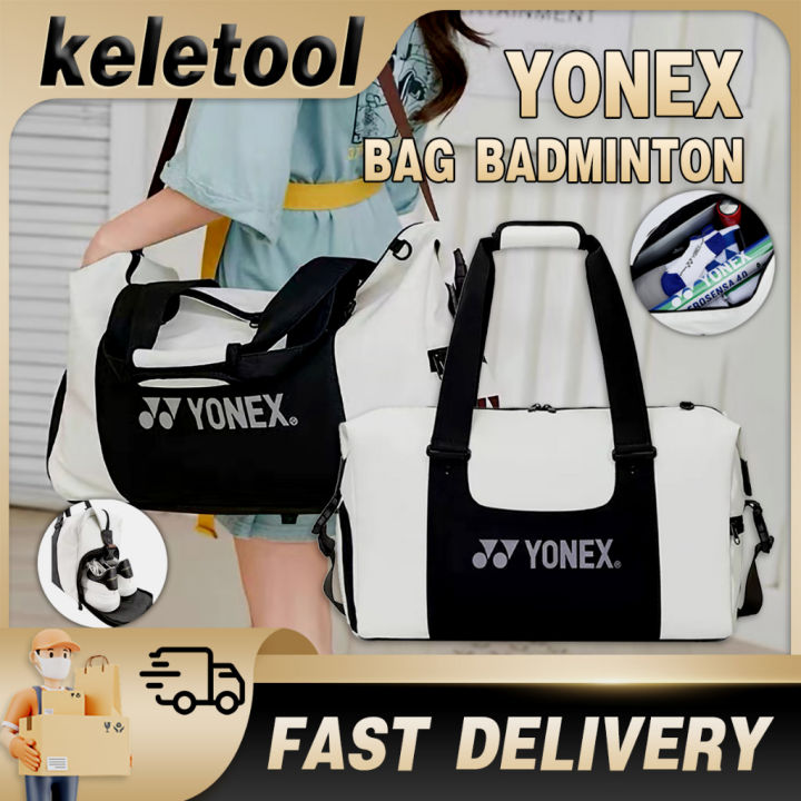 New Yonex Badminton Bag Waterproof Double Compartment Strap Sebelah ...