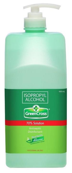 Green Cross Isopropyl Alcohol 70% Solution With Moisturizer 500ml | Lazada PH