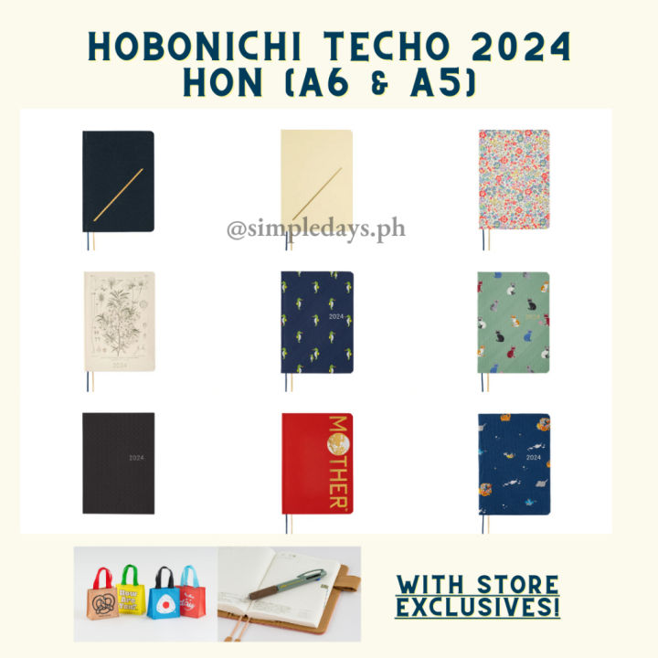 [Pre-Order] Hobonichi Techo 2024 Hon A6 A5 Size Notebook Planner ...