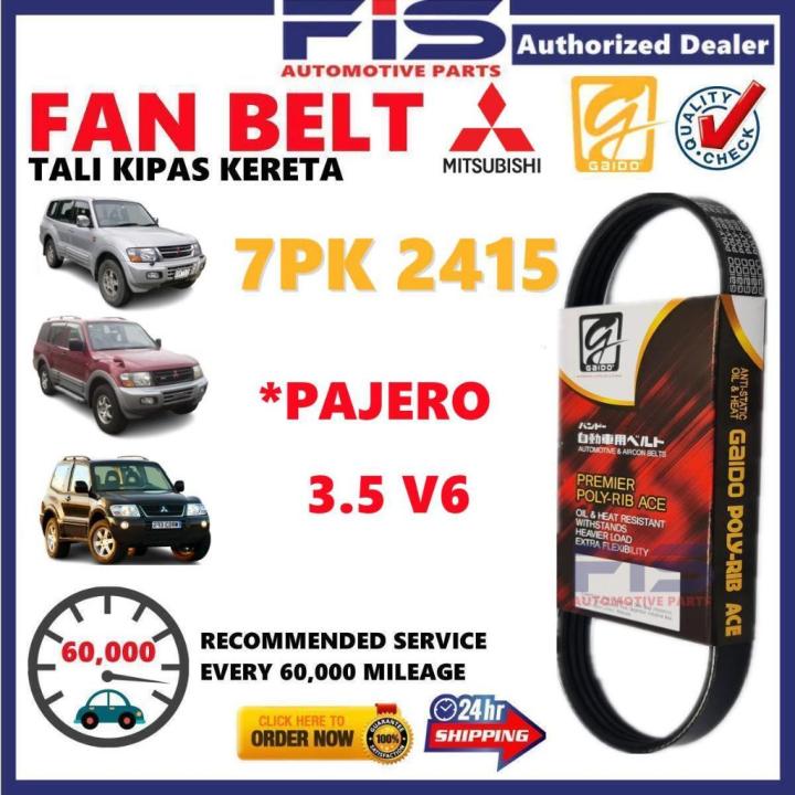 Fis Gaido Fan Belt Mitsubishi Pajero 3 5 V6 Air Cond Alternator Power