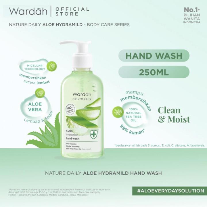 WARDAH Nature Daily Aloe Hydramild Hand Wash 250 ml - Skincare | Lazada ...
