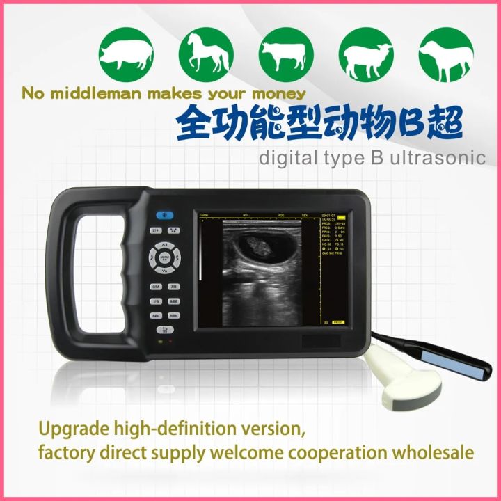 Cattle Portable Sonar Machine Animal Ultrasound Scanner Goat Pregnancy ...
