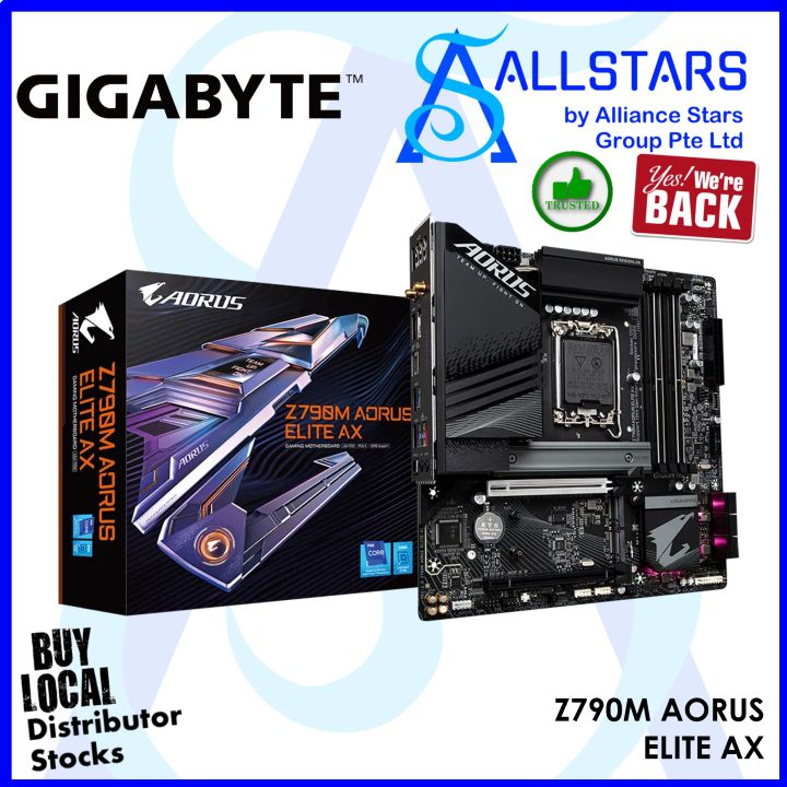 (ALLSTARS : DIY Mainboard PROMO) Gigabyte Z790M AORUS Elite AX Intel ...