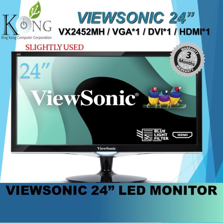 viewsonic 24 inches led monitor slightly used (not refurbished) | Lazada PH