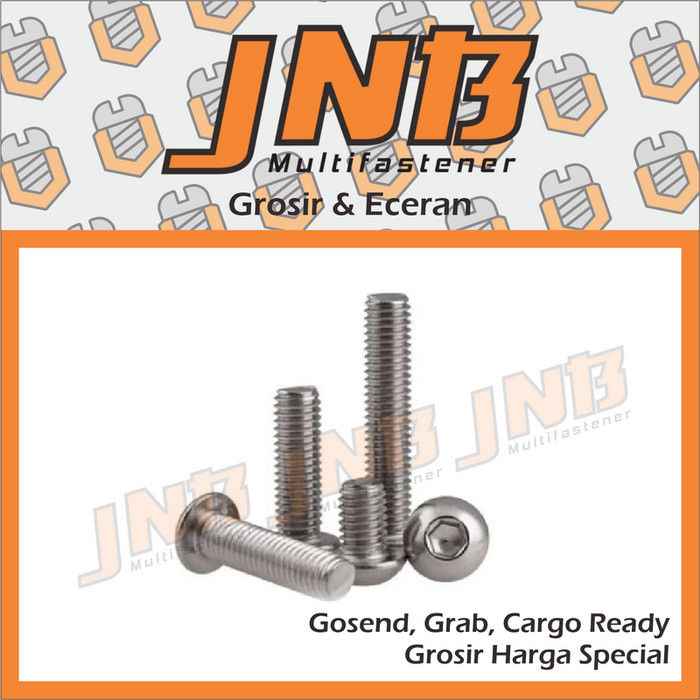 Baut L Button Head M8 X 12 MM L5 Buttonhead Stainless Steel 304 THE | Lazada Indonesia