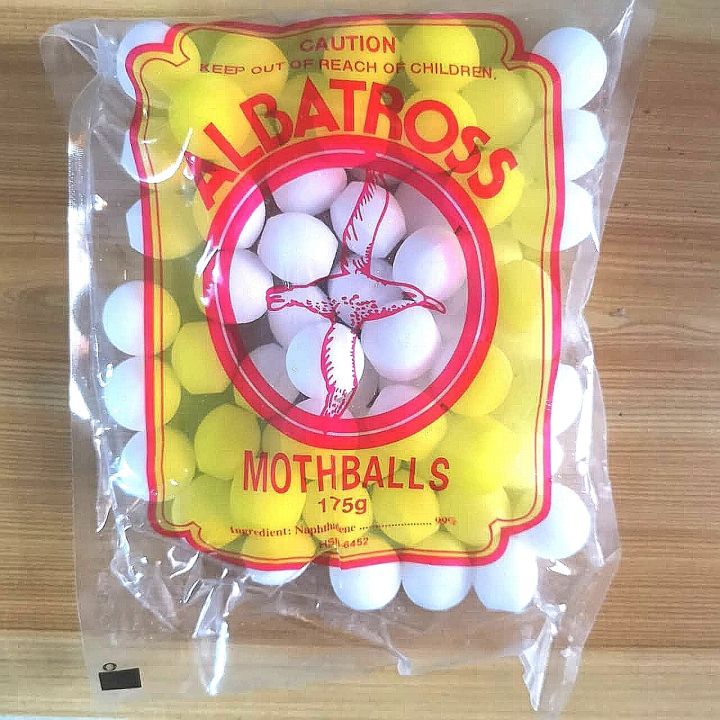 1 Pack (175 Grams) Albatross MothBalls White/Colored Natural Camphor ...