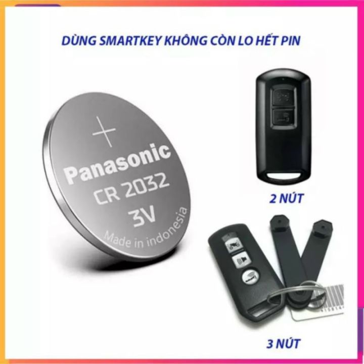 Vỉ 1-5 Viên Pin Thay Thế Cho Chìa Khoá SmartKey Xe Máy Honda Lead, SH ...