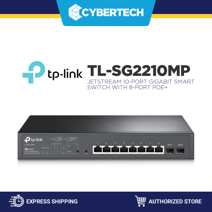 Cybertech TP-Link TL-SG2210MP JetStream 10-Port Gigabit Smart Switch ...