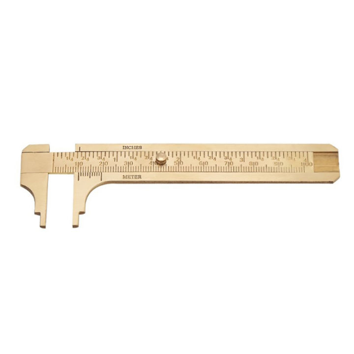 GlowingGrace Mini Brass Scale 80/100mm Sliding Gauge Vernier Caliper ...