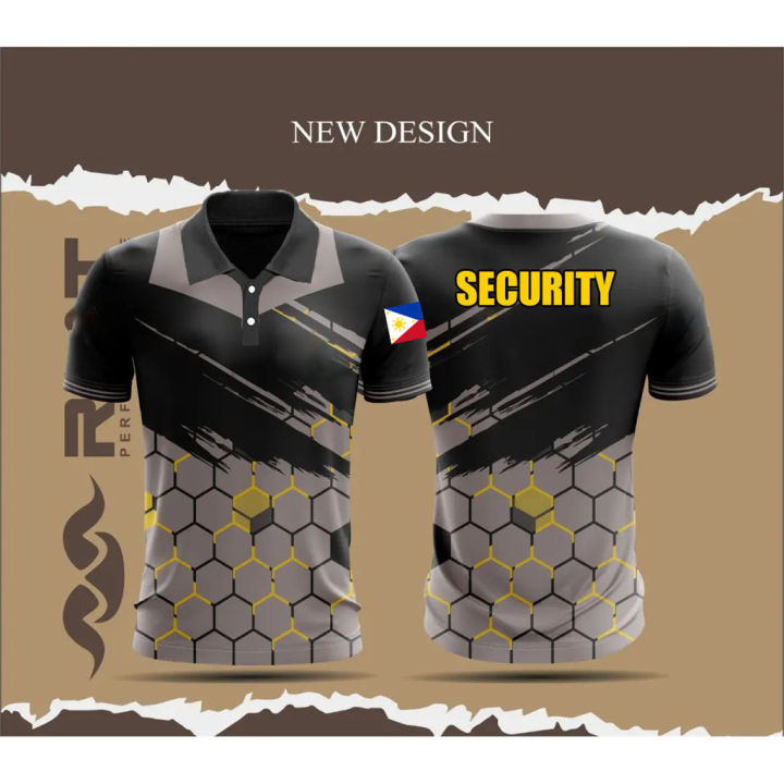 2024 JERSEY SECURITY FULL PRINTING POLO SHIRT High Quality security ...