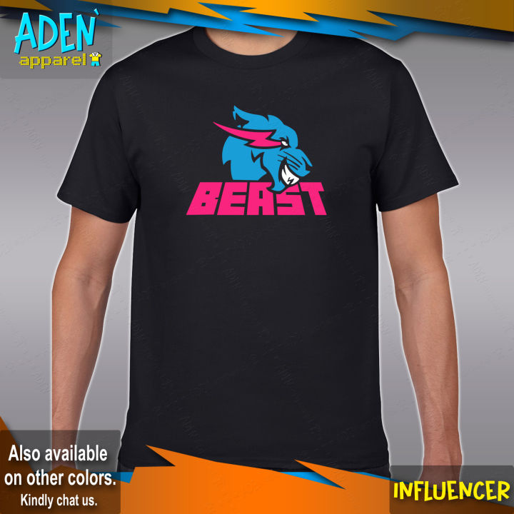 ADEN Mr Beast Shirt Logo Gaming TShirt Youtuber Tee Shirts Influencer T ...