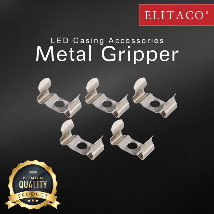 【ELITACO】Metal Gripper Mounting Bracket for LED Channel System with ...