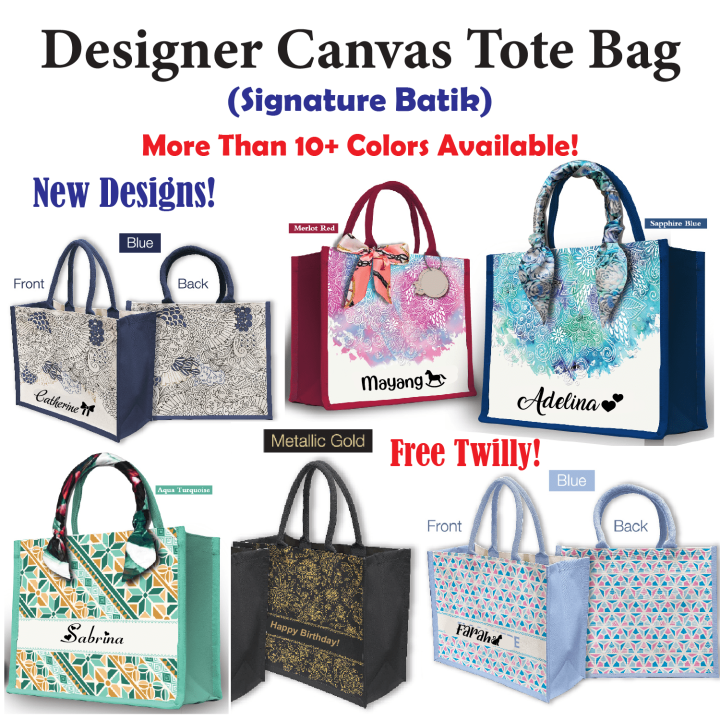 (New Designs) Personalized Customized Name Designer Bag | Canvas Bag ...